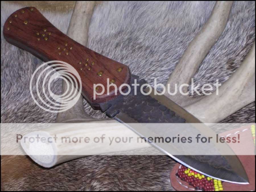 Cherokee Replica Forged Dagger Beaded Sheath Nib For Sale at GunAuction ...